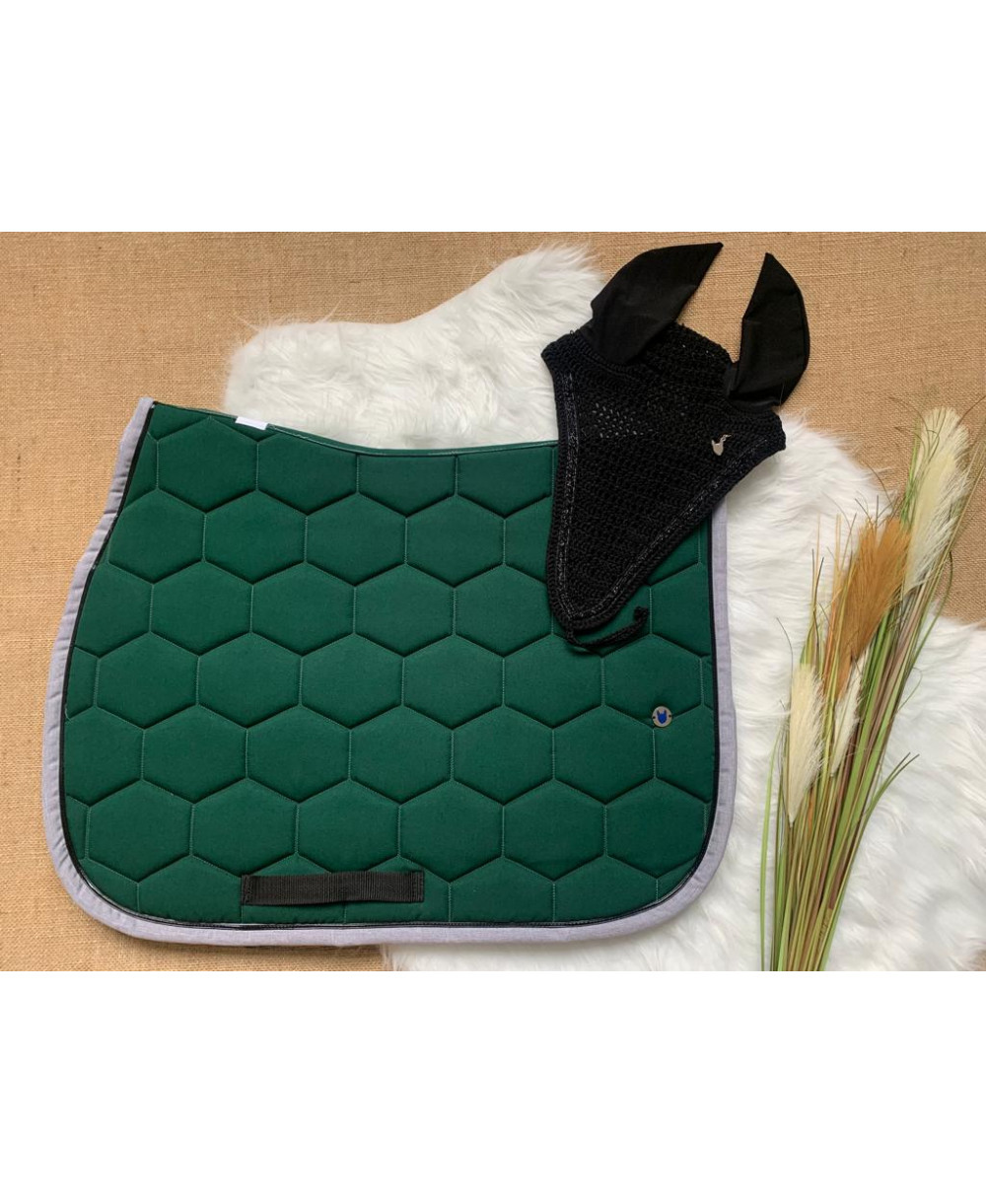 Tapis Vert sapin et Gris Chiné - Élégance & Confort